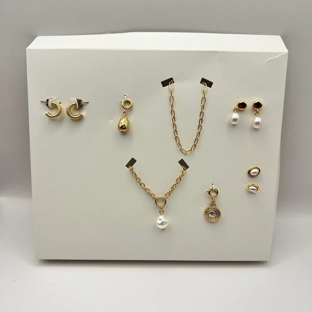 A.New Day | Jewelry | A New Day 7pc Jewelry Set Gold Tone Pearl Charms ...
